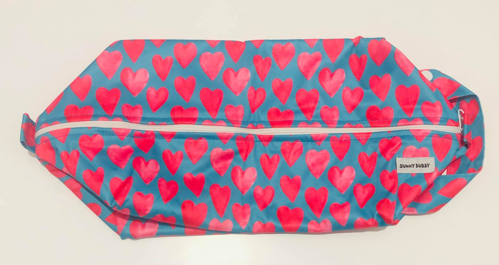 Our Hearts Nappy Wet Bag POD – Sunny Bubby